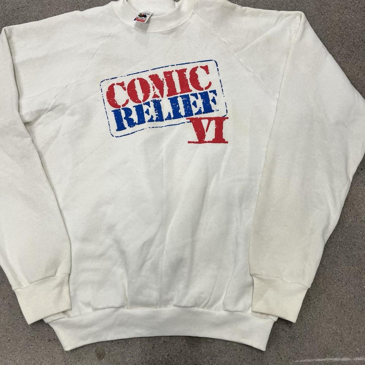 Vintage Comic Relief VI 90s Sweatshirt Size XL... | Depop