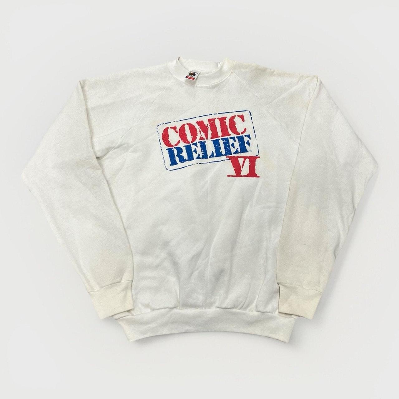 Vintage Comic Relief VI 90s Sweatshirt Size XL... | Depop
