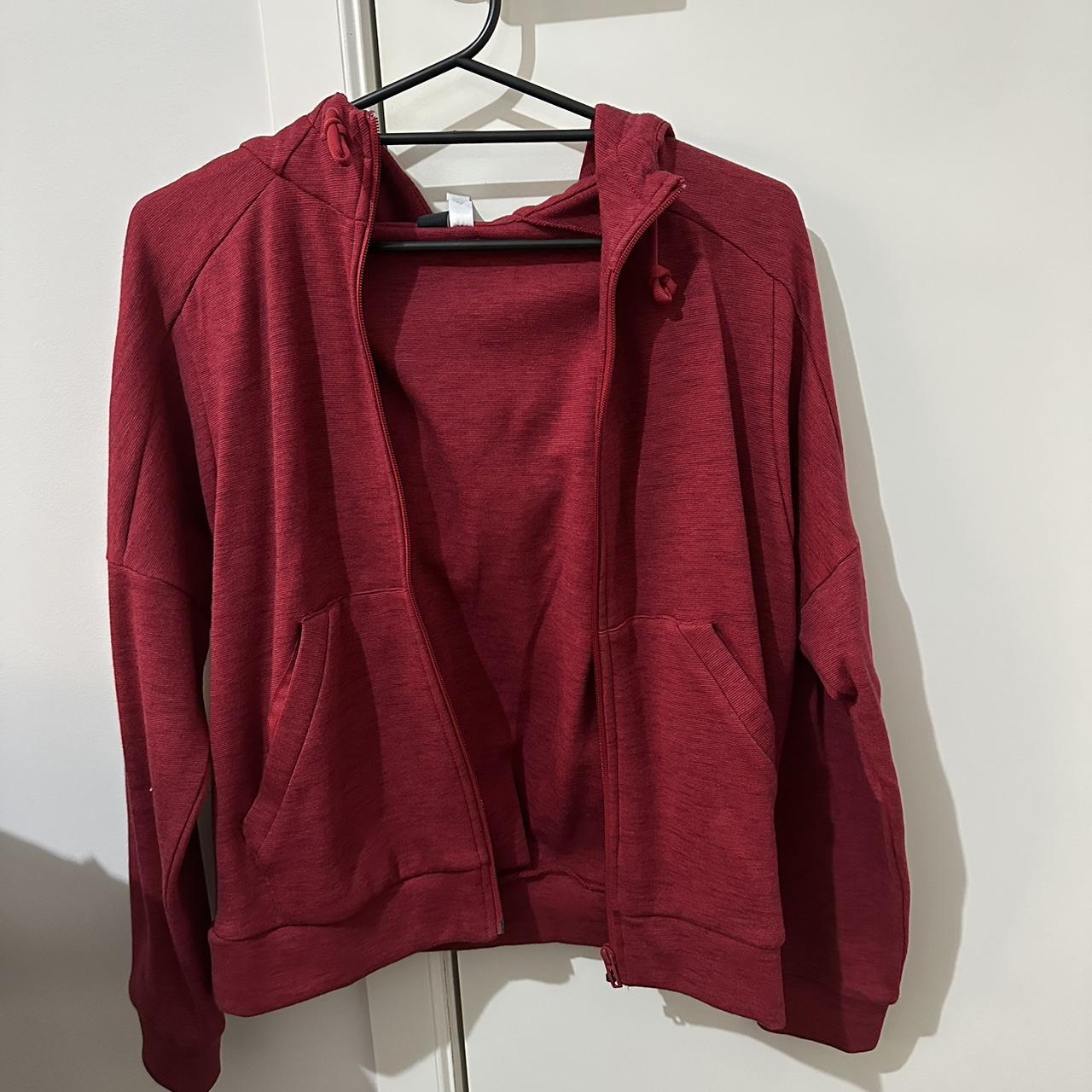 Adidas red jacket - Depop