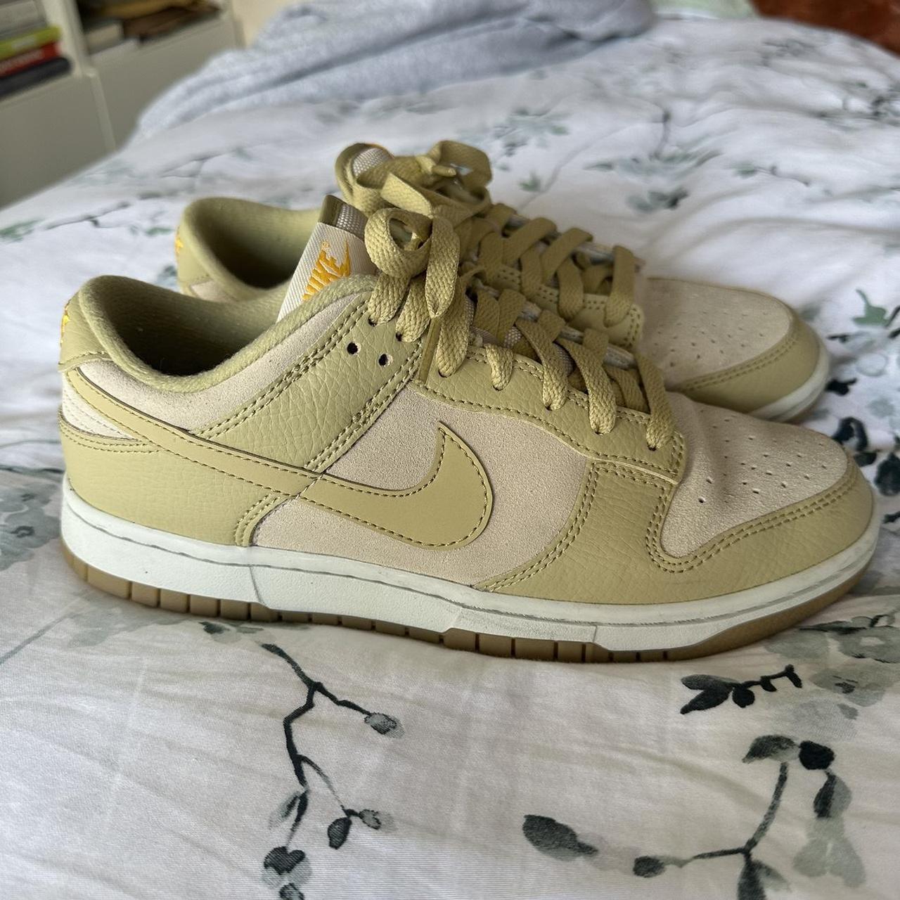 Nike dunk rattan wheat grass LIKE NEW Birthday... - Depop