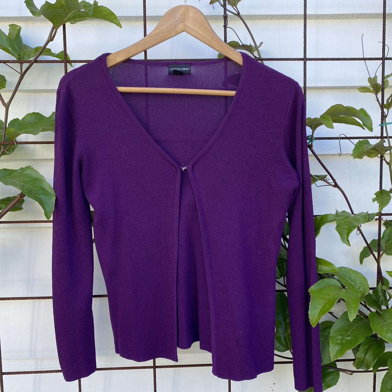 Gorg deep purple cardigan, purchased second hand.... - Depop