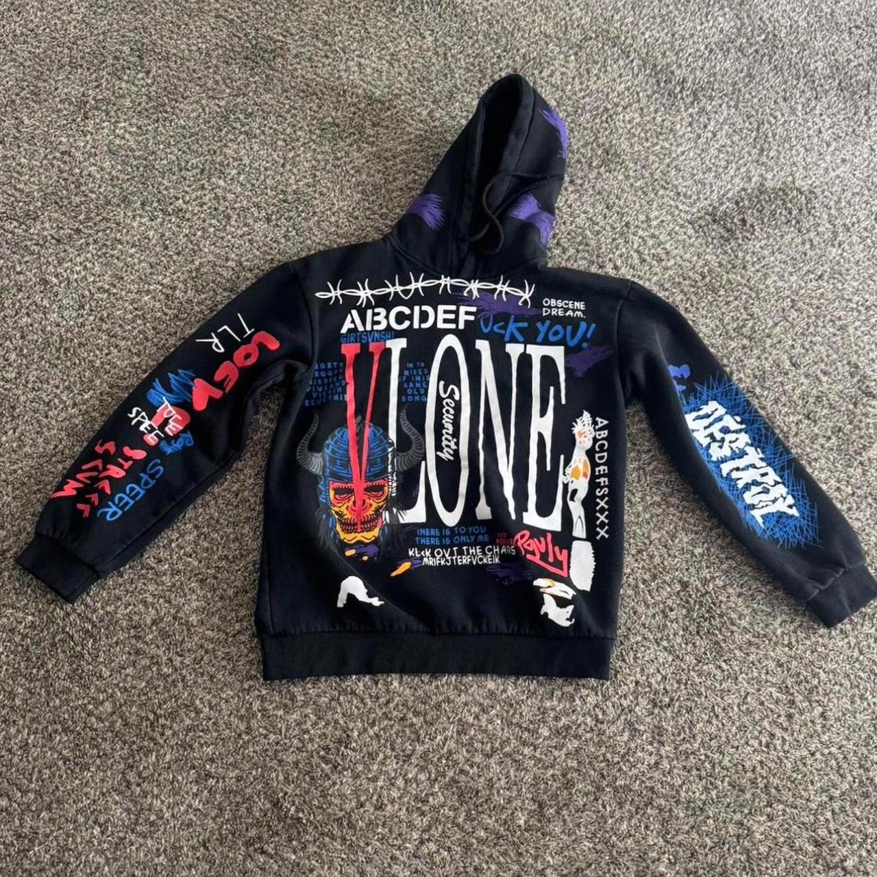 Obscene Dream Vlone Hoodie size Large (Fits like a... | Depop