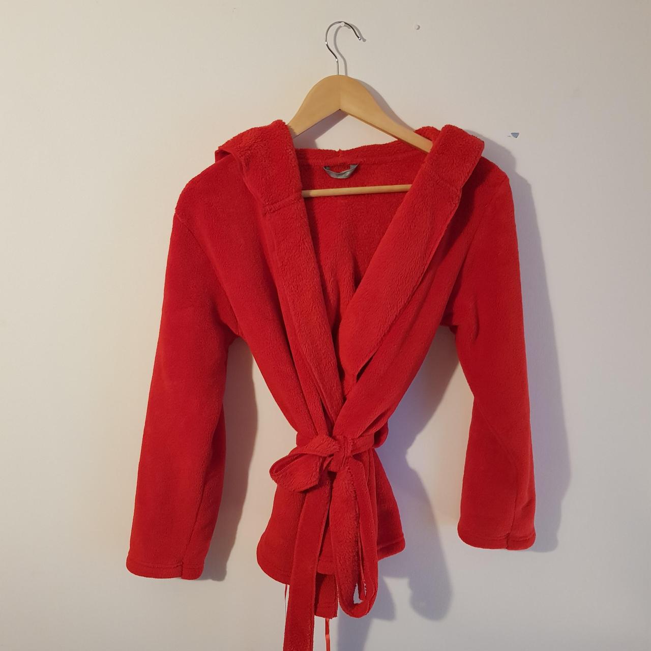 Super soft mid red Marks & Spencer dressing gown... - Depop