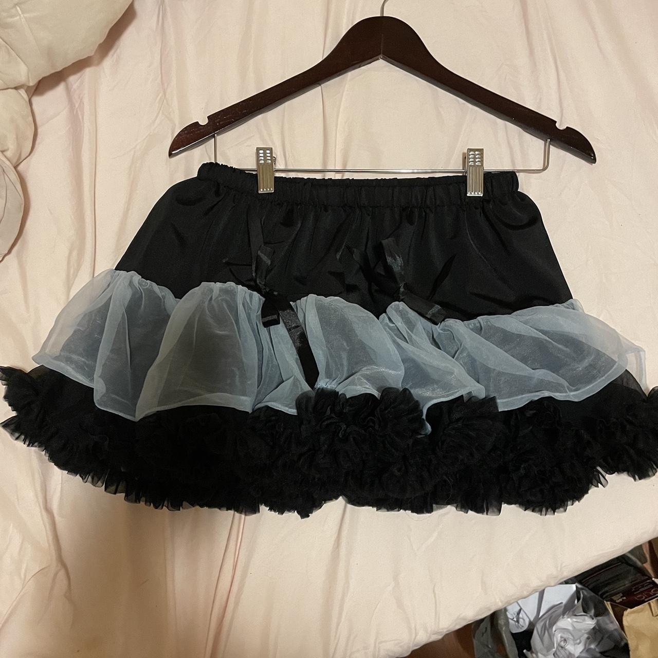 precious blue ruffle mesh poodle ballet tutu rave... | Depop
