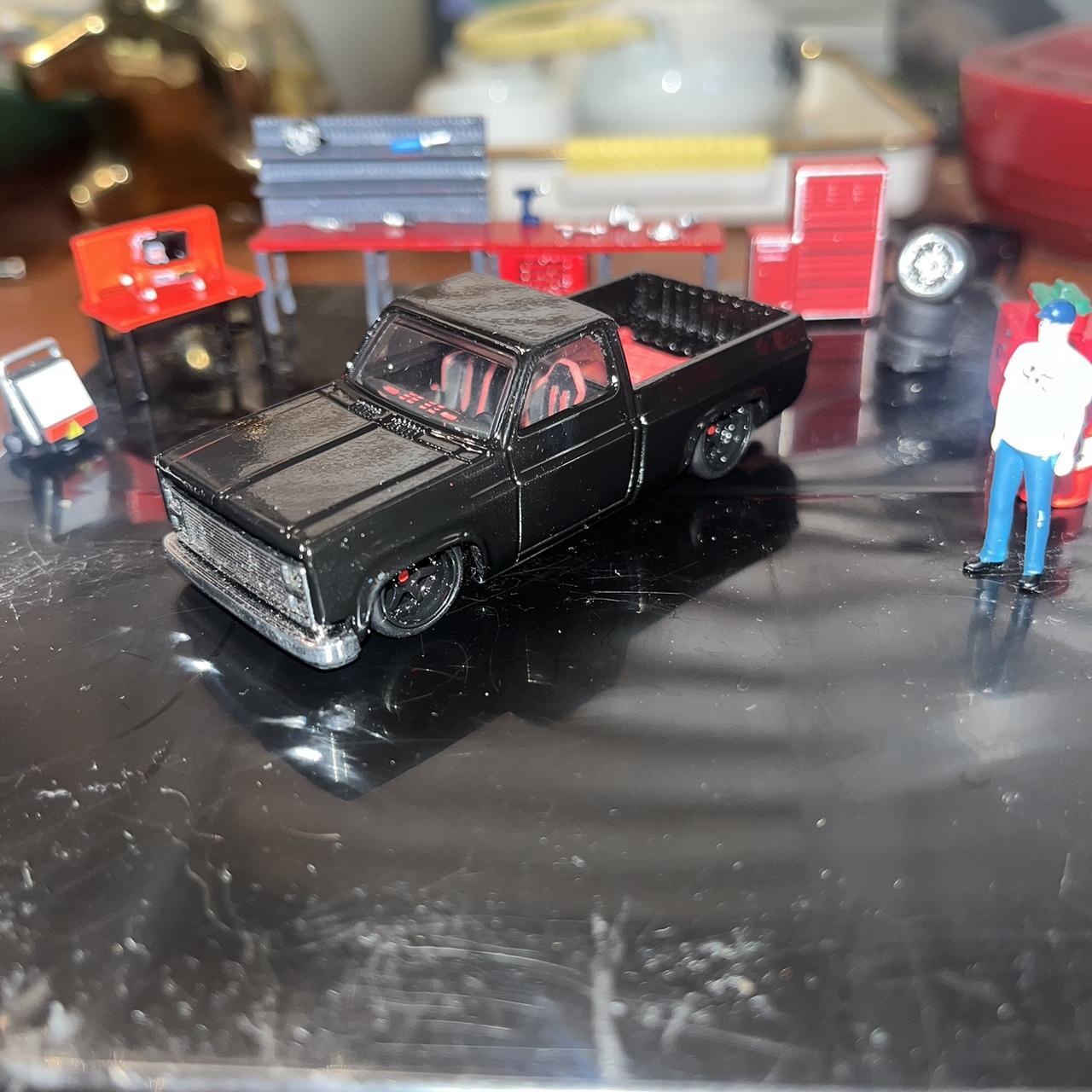 hot wheel custom black ‘83 chevy Silverado fully... | Depop