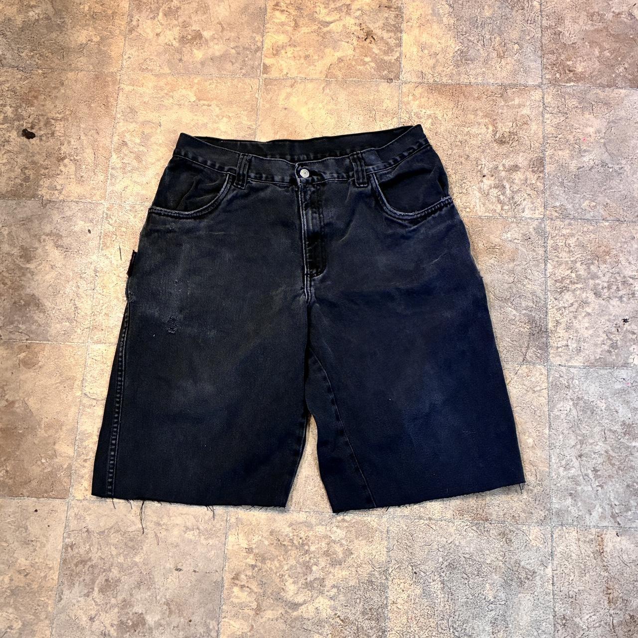 Black interstate jorts Waist size 32 12 inch inseam | Depop