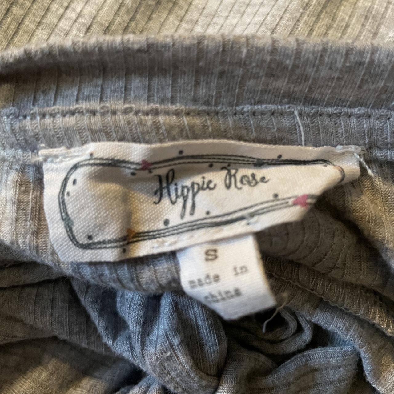 Hippie Rose Women's Grey Shirt | Depop