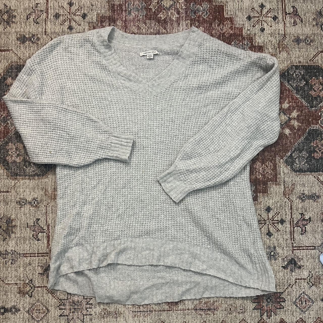 American Eagle Outfitters Women's Grey Jumper | Depop