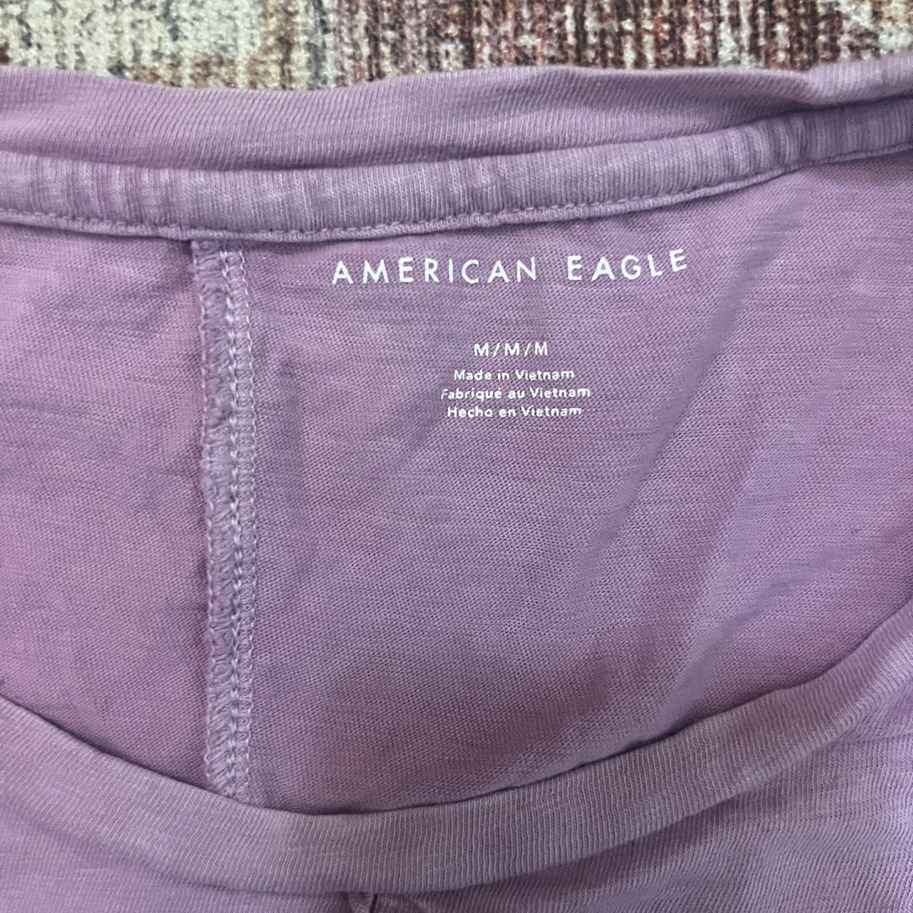 American Eagle Outfitters Women's Purple T-shirt | Depop
