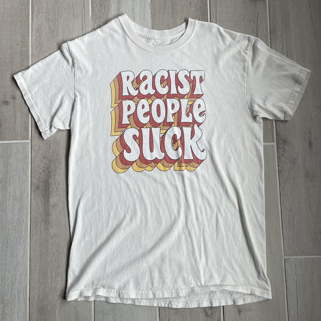 Spencers Graphic Tee Color is in between a white... - Depop