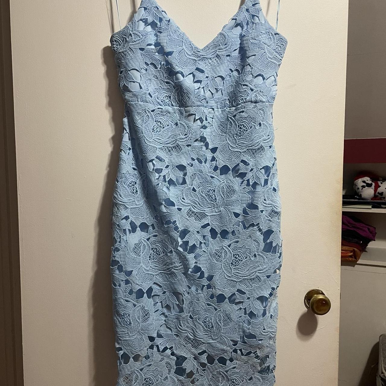 Boohoo Women's Blue Dress | Depop