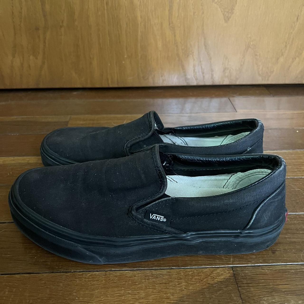 Black slip on vans Easy to wear and comfy! Great for... - Depop