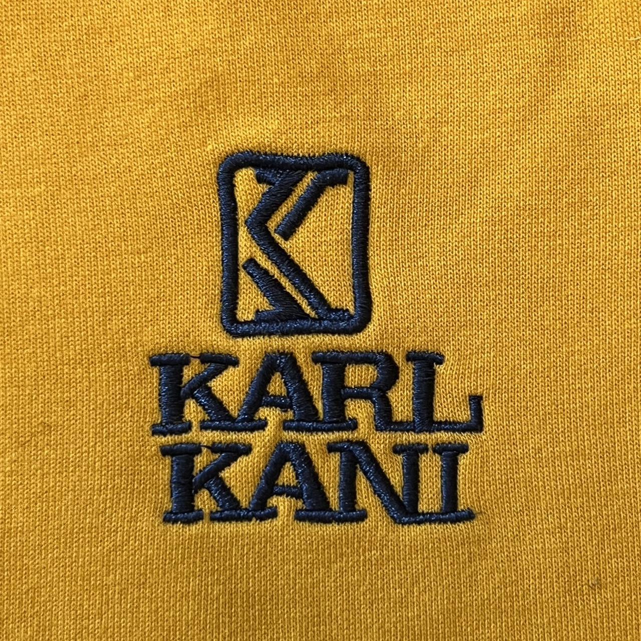 Yellow and navy color block Karl Kani... - Depop
