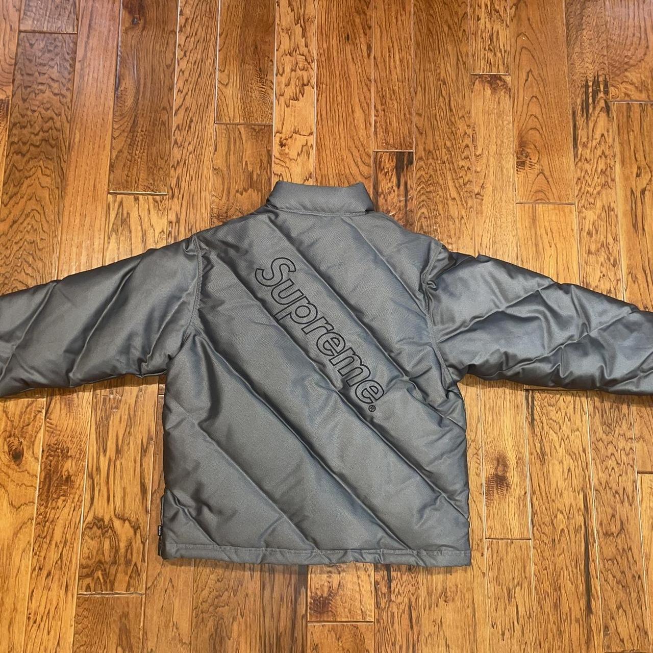 Supreme Grey Jacket Never Worn - Depop