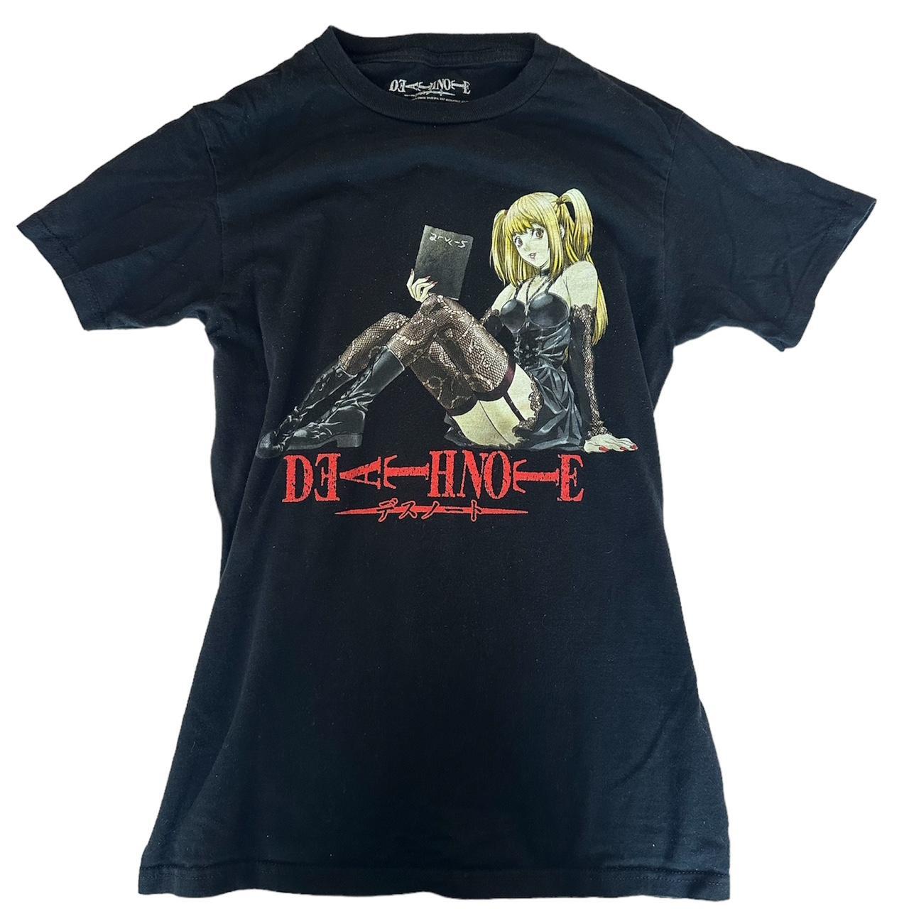 misa amane death note black tee 🖤 stickers and lint... - Depop