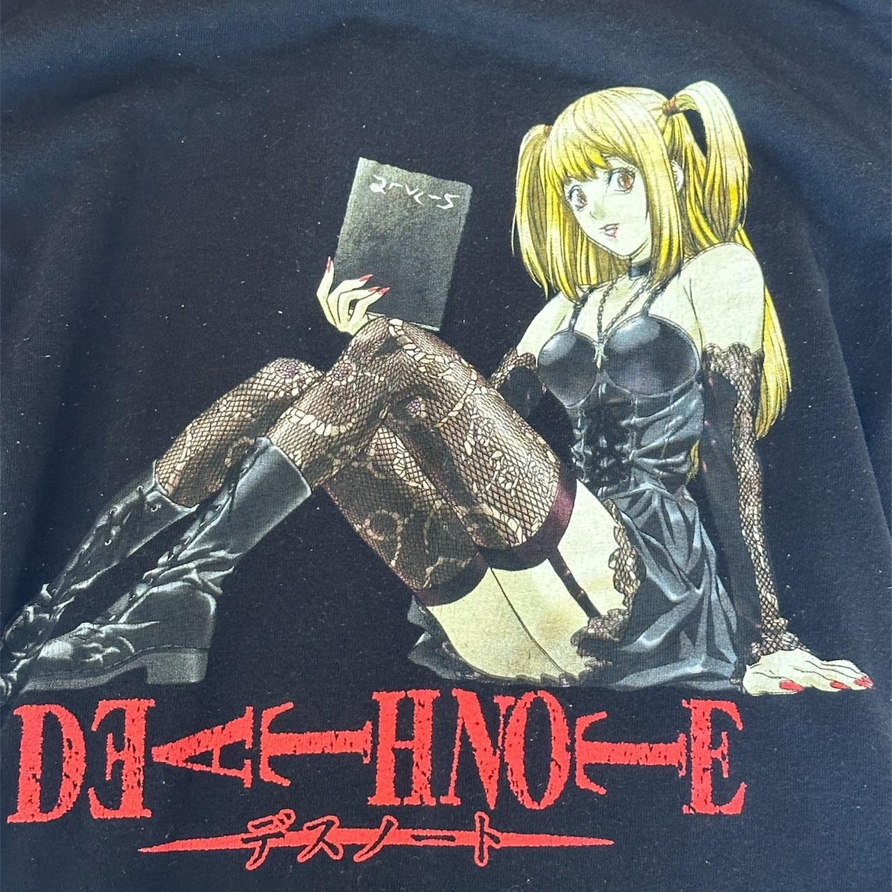 misa amane death note black tee 🖤 stickers and lint... - Depop