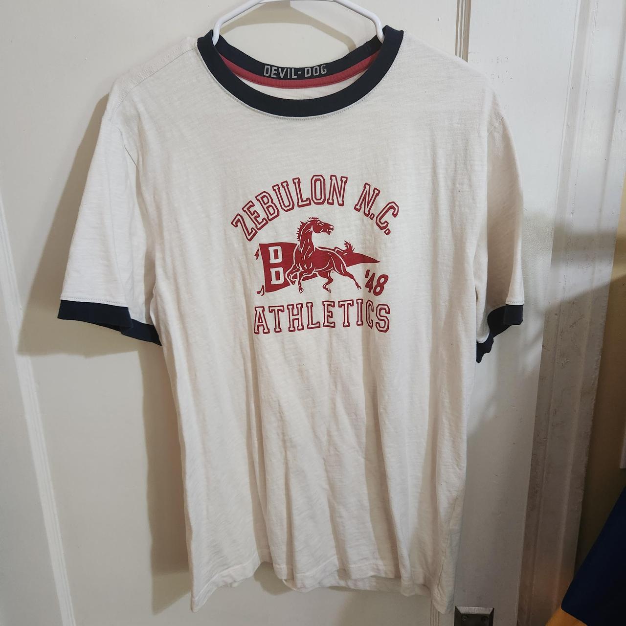 Devil dogs short sleeve white t shirt large - Depop