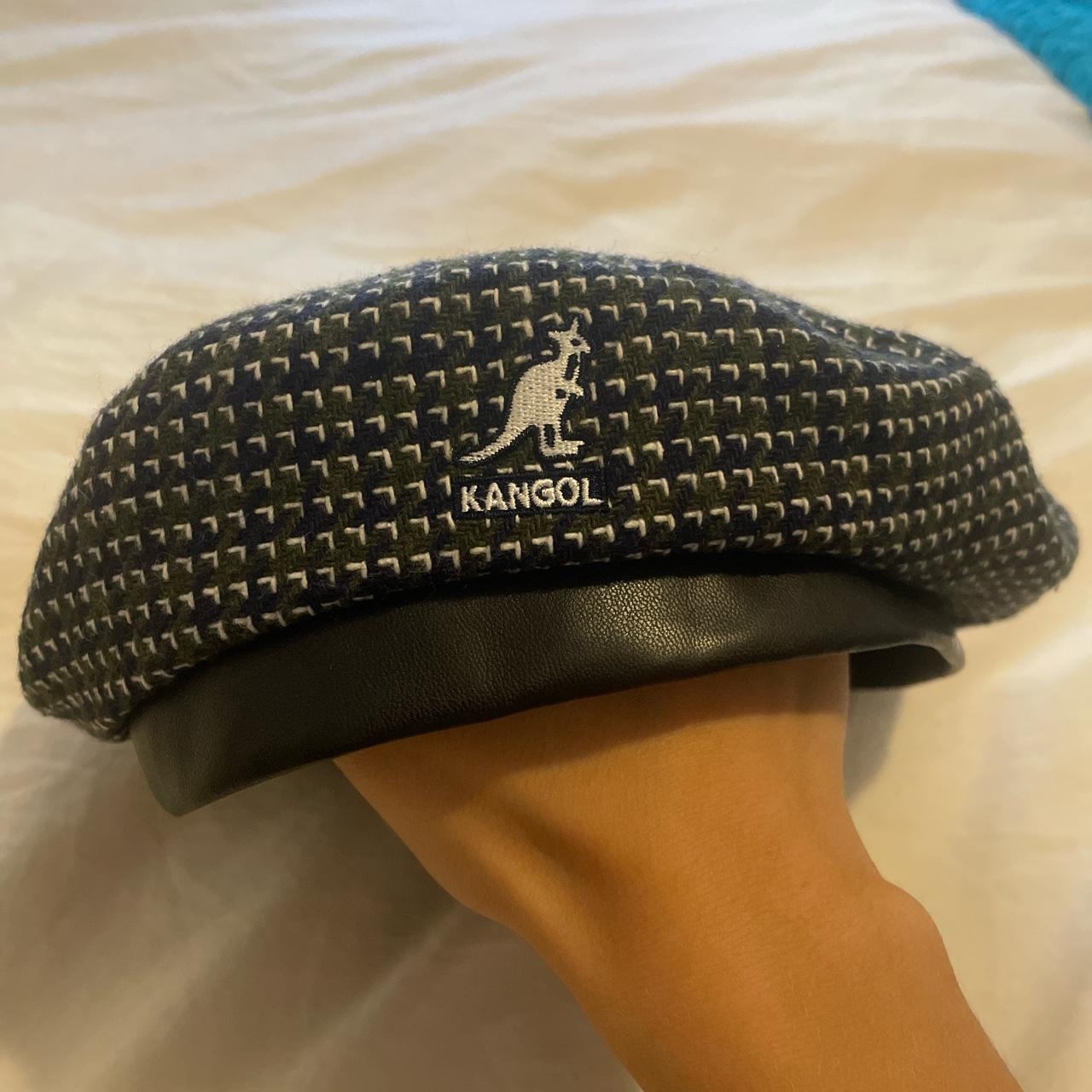 Adorable green checker KANGOL beret - Depop