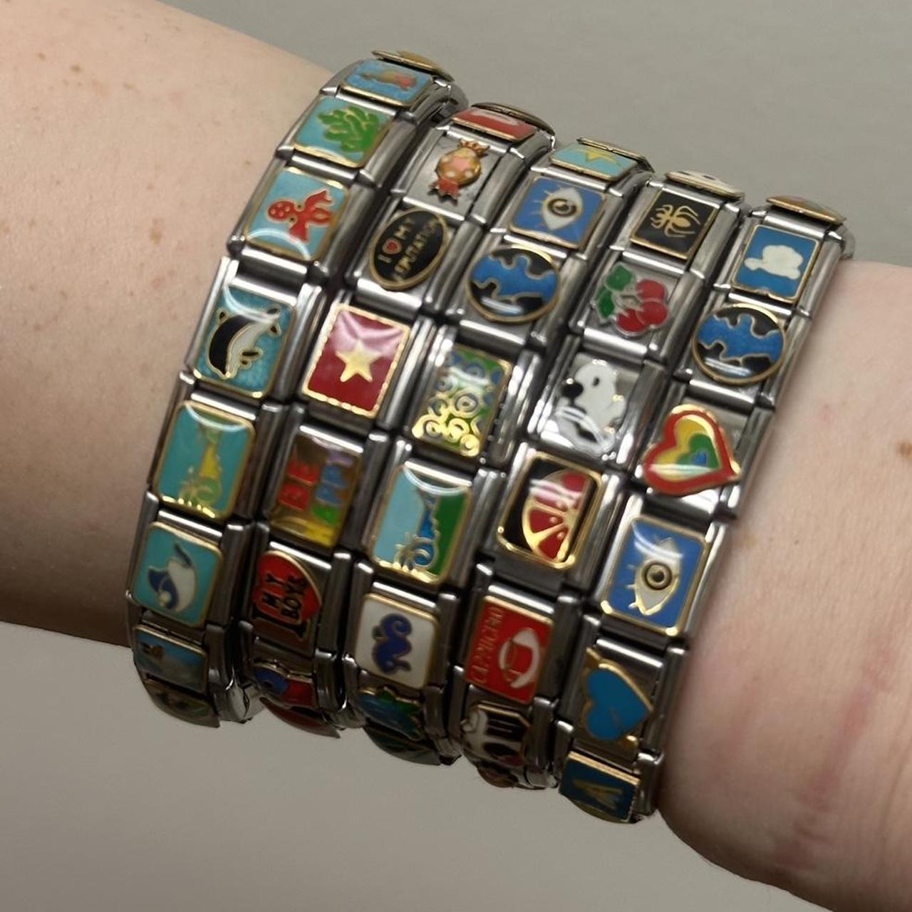 Italian charm bracelet / module bracelet ♡ Fully... | Depop