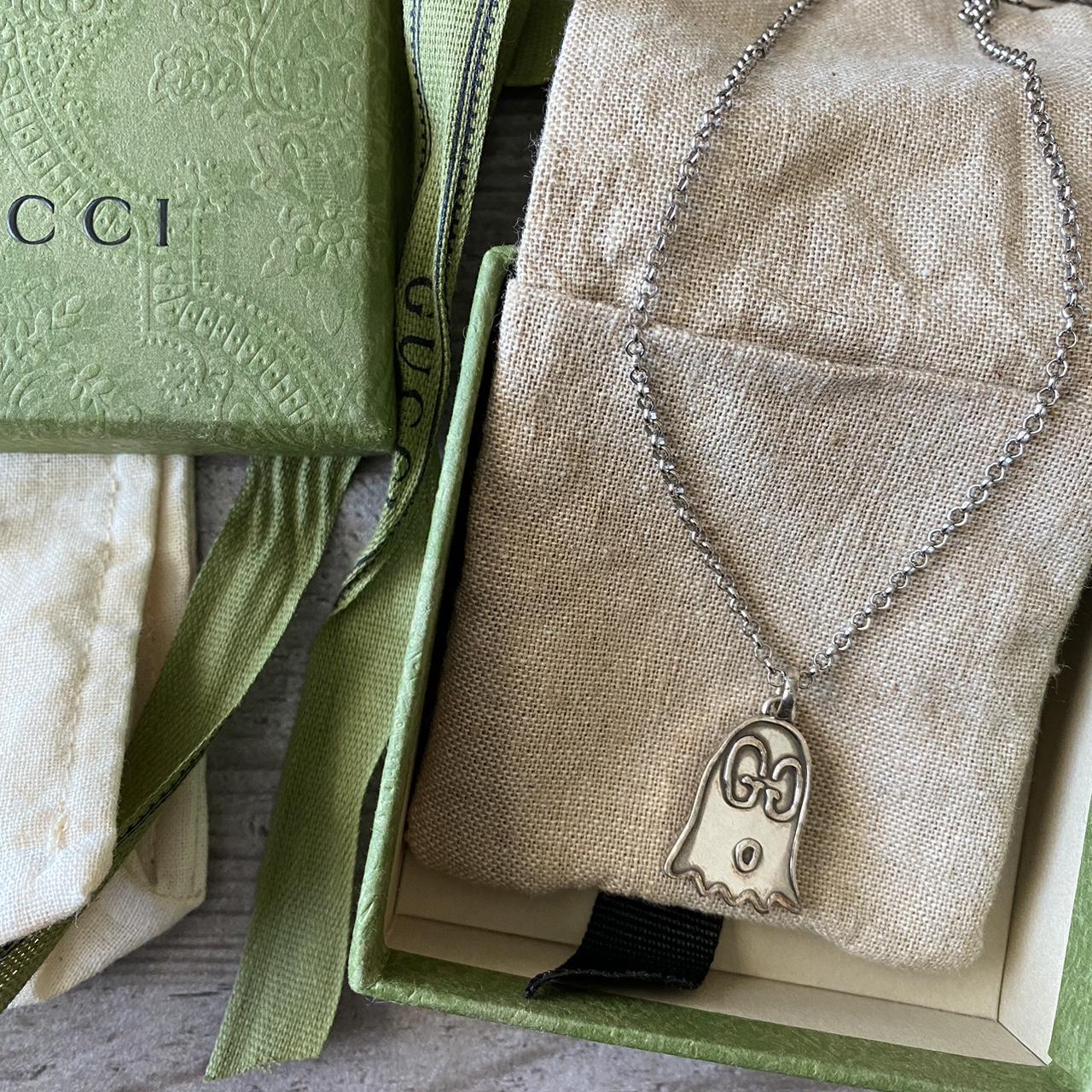 AUTHENTIC GUCCI GHOST NECKLACE 👻 comes with a small... - Depop