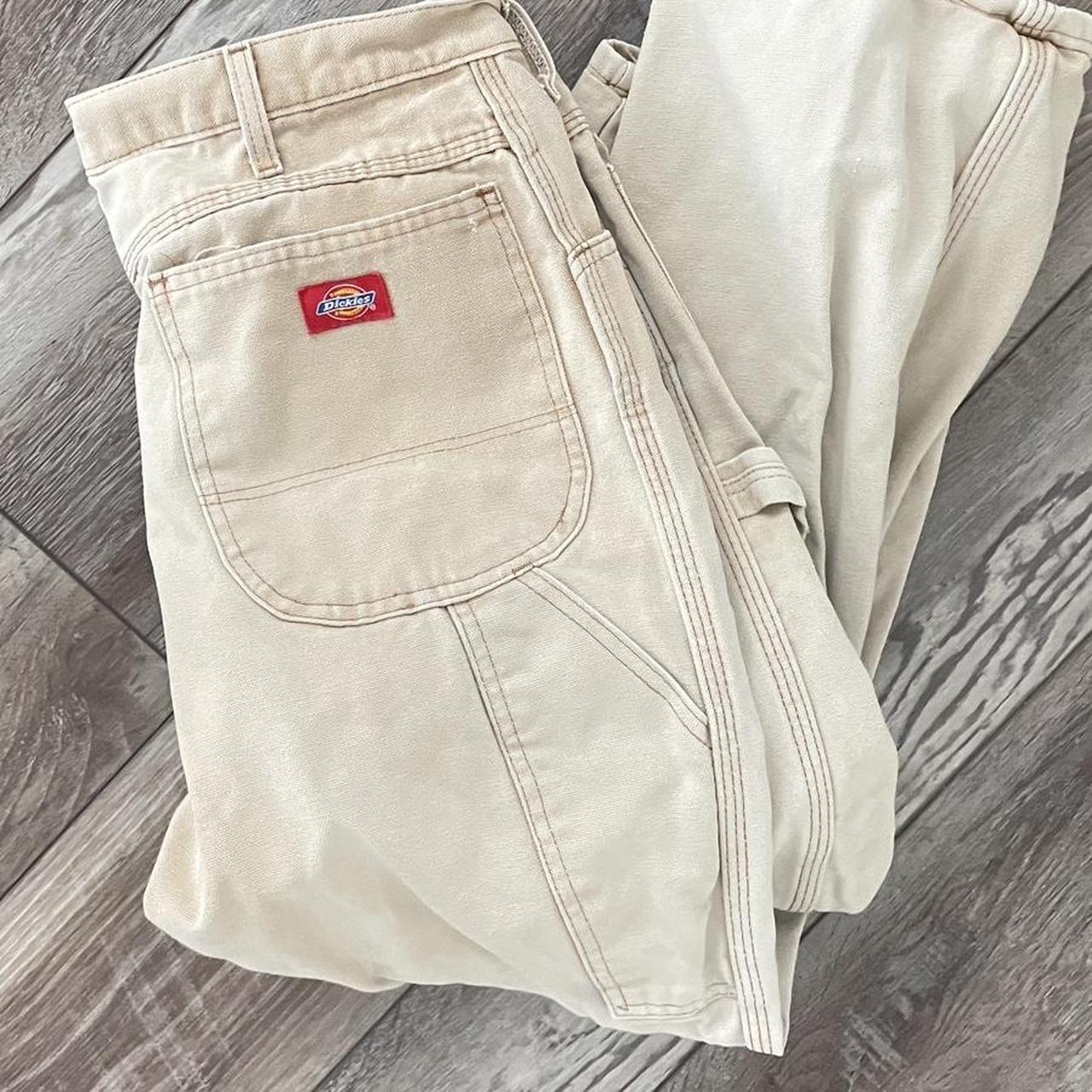 Dickies Carpenter Pants Khaki Tan - Depop