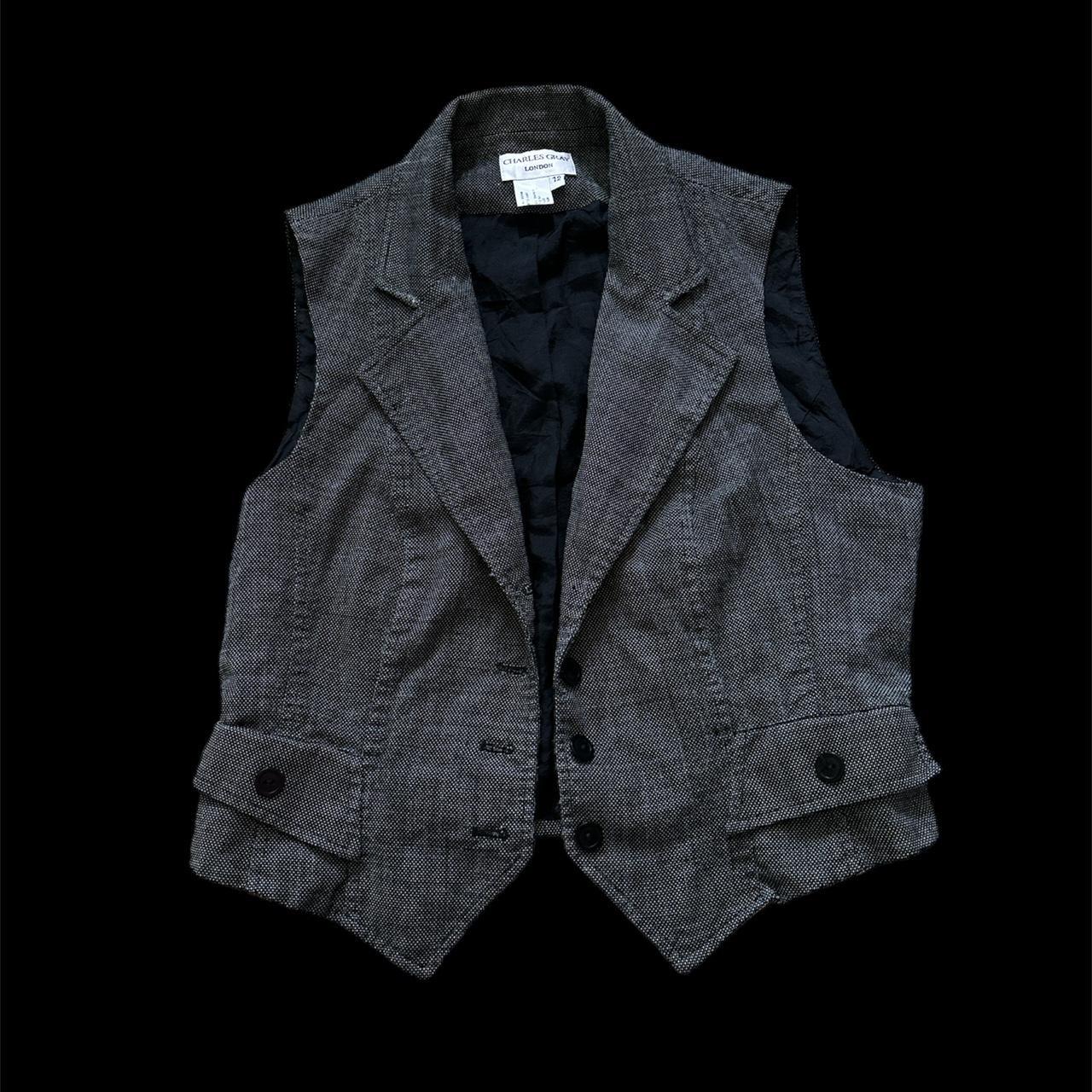 Super cute “Charles Gray” vest 🎱 Size: 12 (S/M) In... - Depop