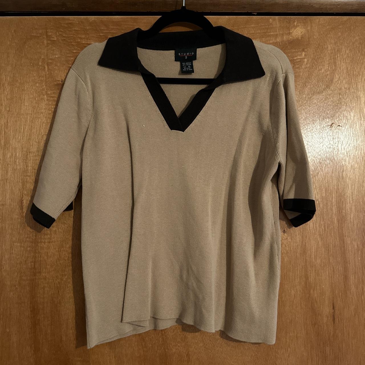 Women’s Vintage Polo - 80s office vibe, really... - Depop