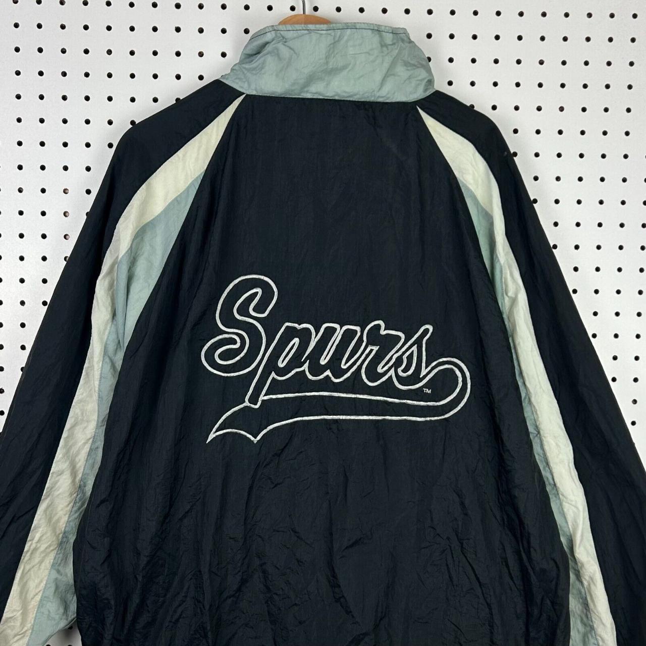 San Antonio Spurs Vintage Windbreaker Size XL Jacket... - Depop