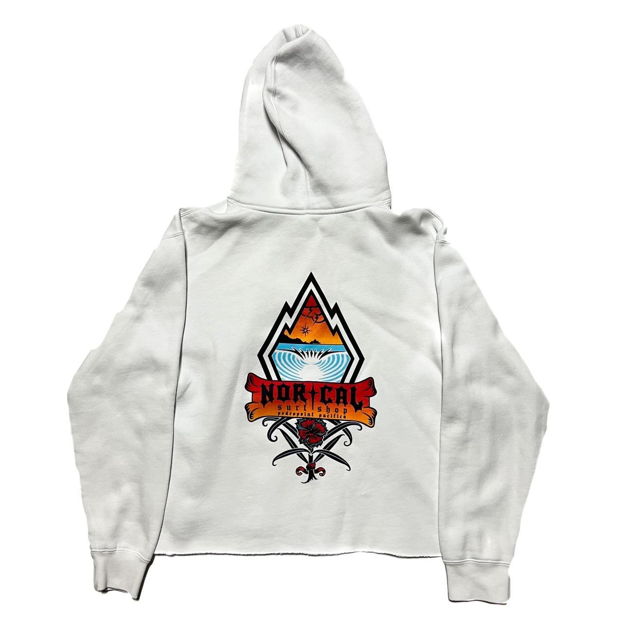NorCal SurfShop Cropped Hoodie + tagged size M (fits... - Depop