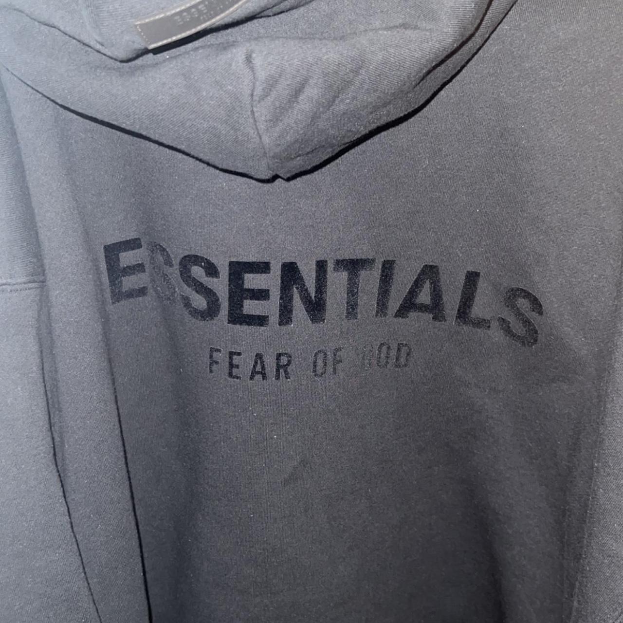 Fear of God Essentials Logo Popover Hoodie (Stretch... - Depop