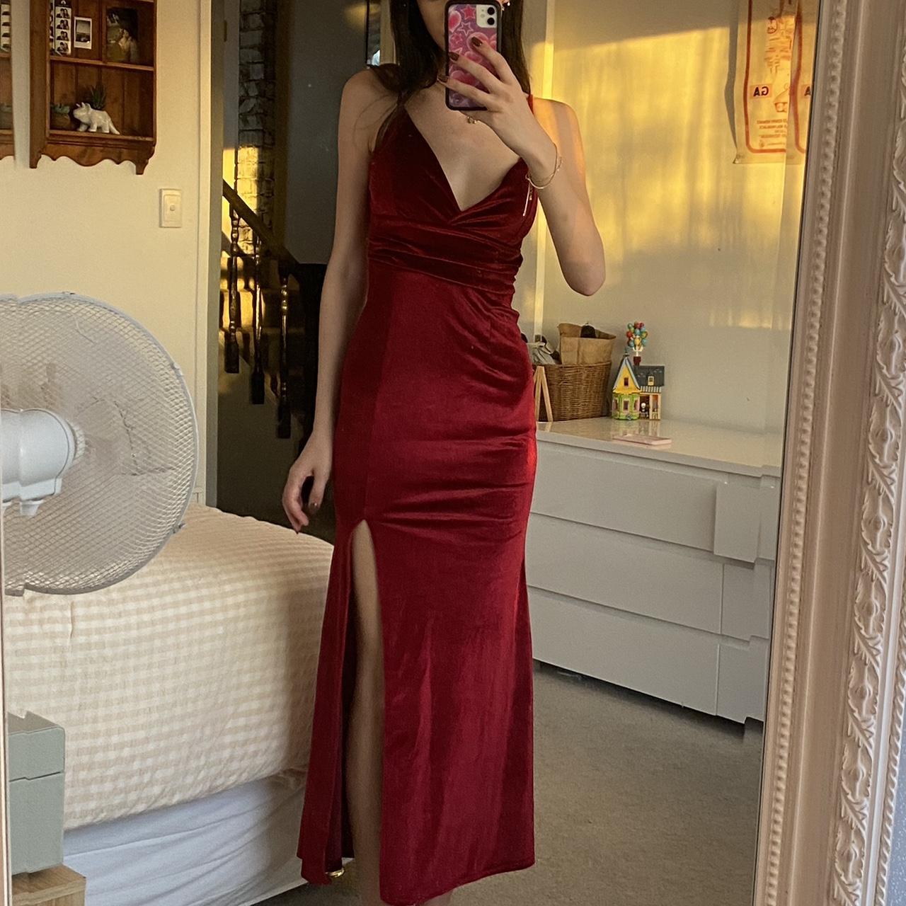 Red Ball Dress, worn to one of my balls, pretty much... - Depop