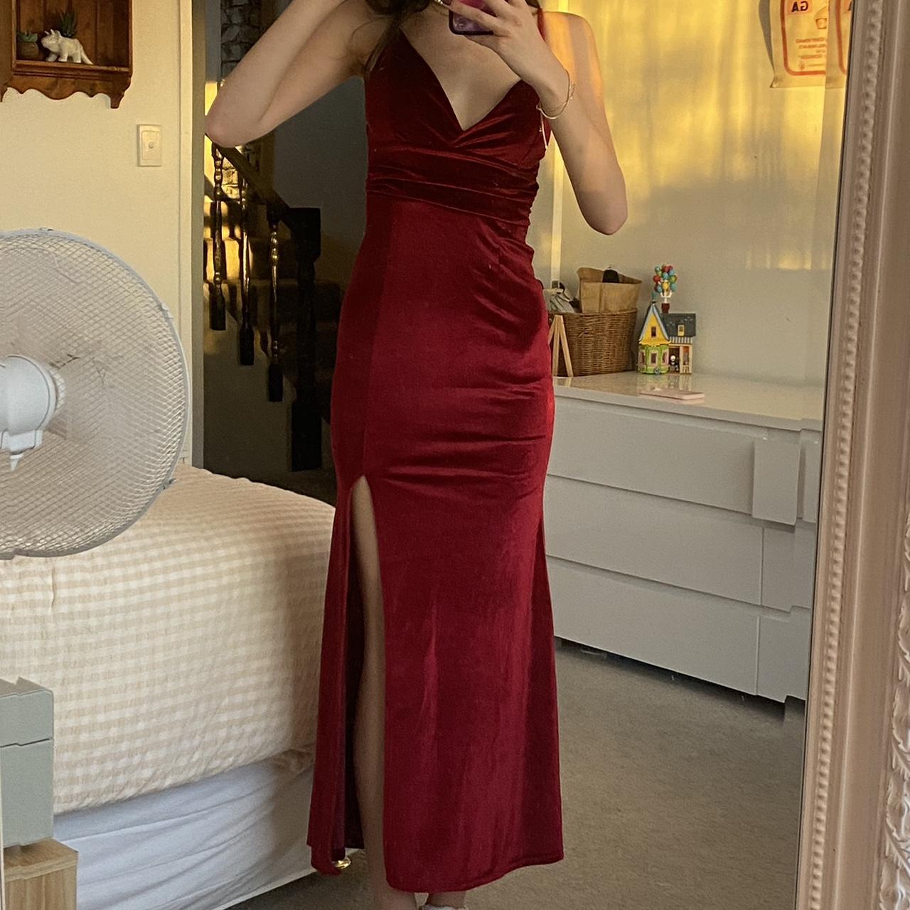 Red Ball Dress, worn to one of my balls, pretty much... - Depop