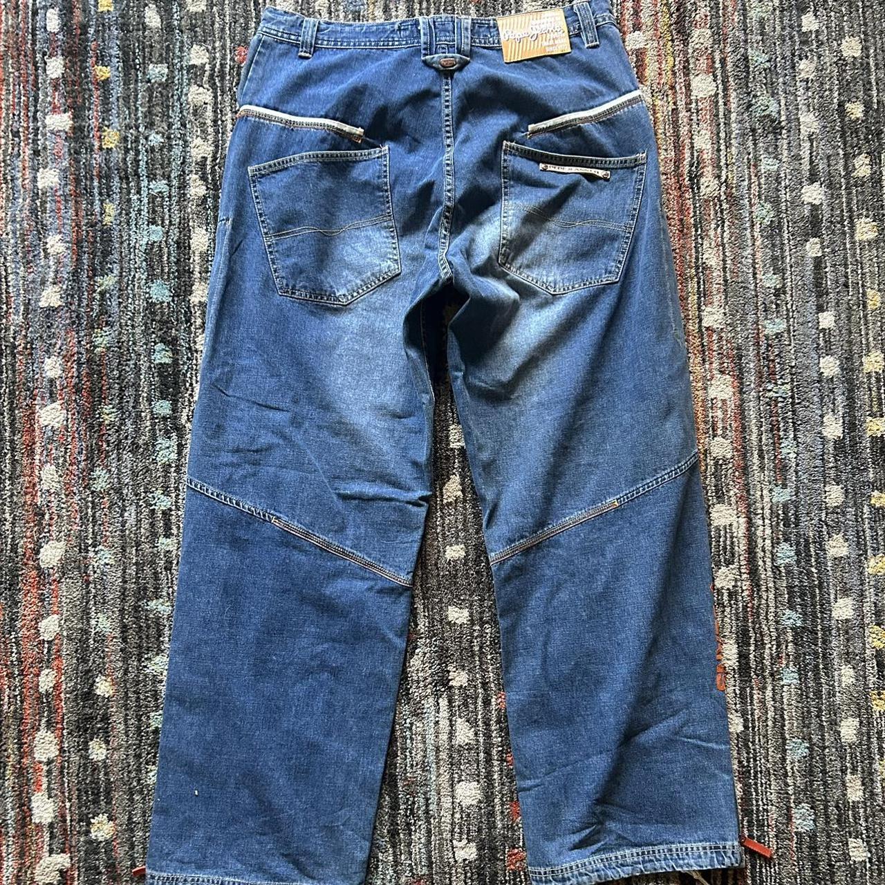 JNCO style Pepe Zip Up Jeans Brand New Super dope... - Depop