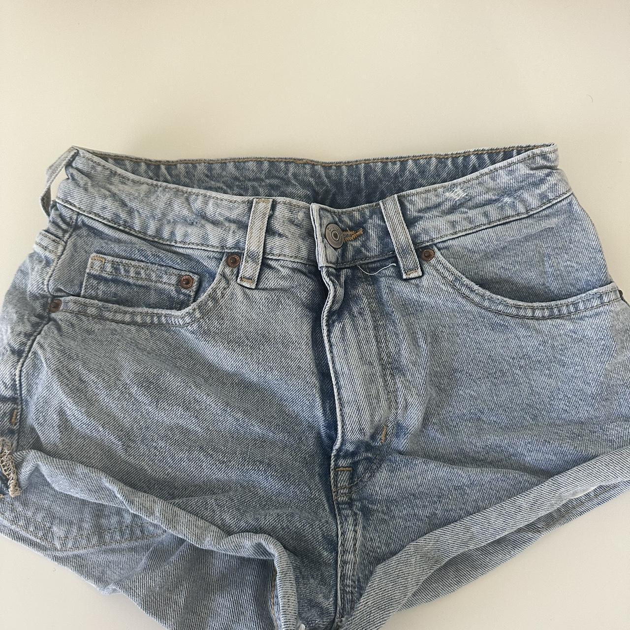 Divided denim shorts worn once - Depop