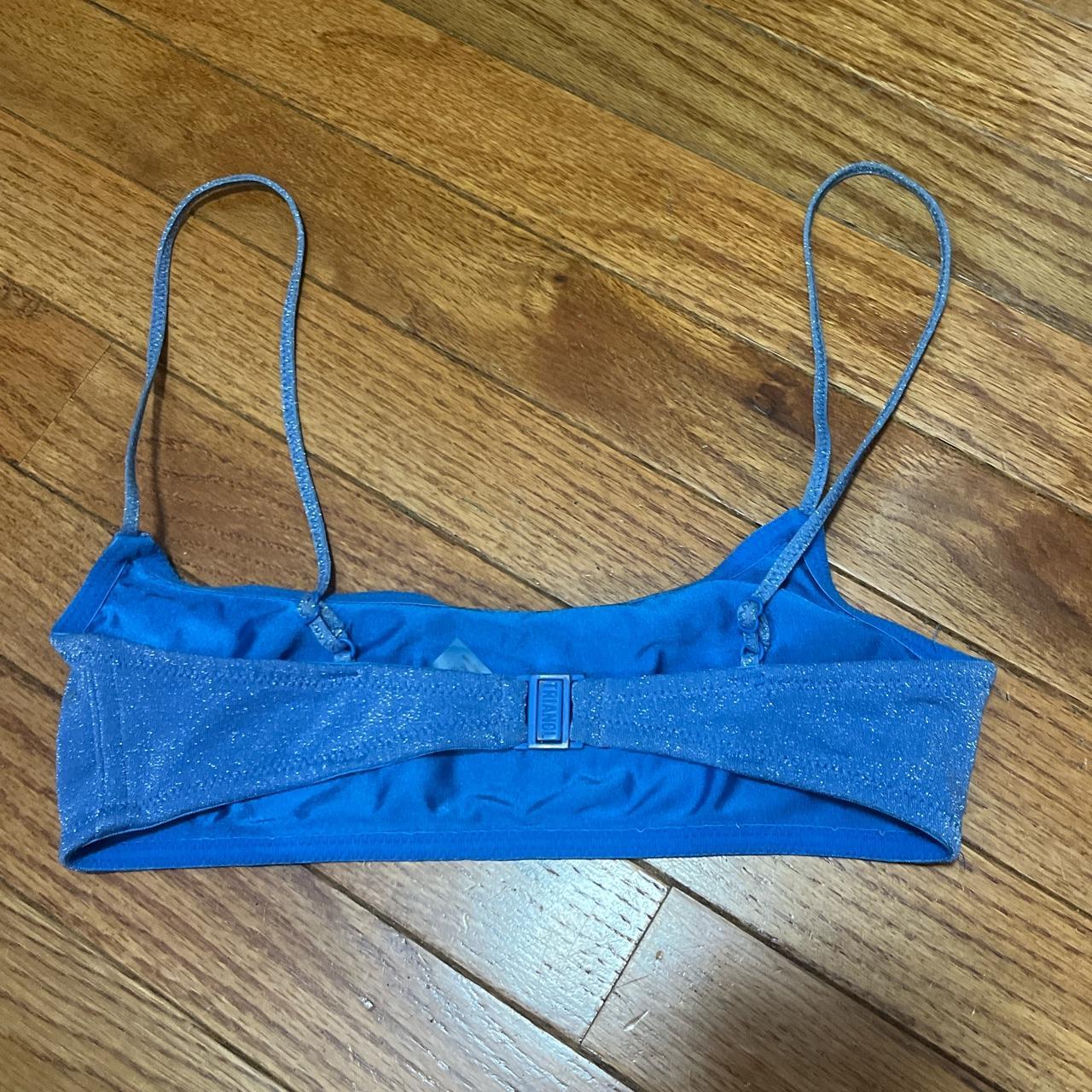 Triangl Women's Blue Bikini-and-tankini-tops | Depop