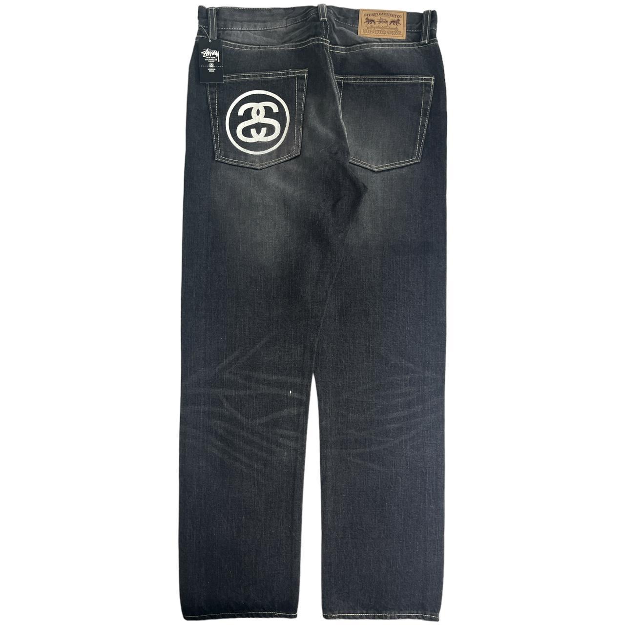 Authentic Stussy Jeans Stussy Chanel Logo , Dark... - Depop