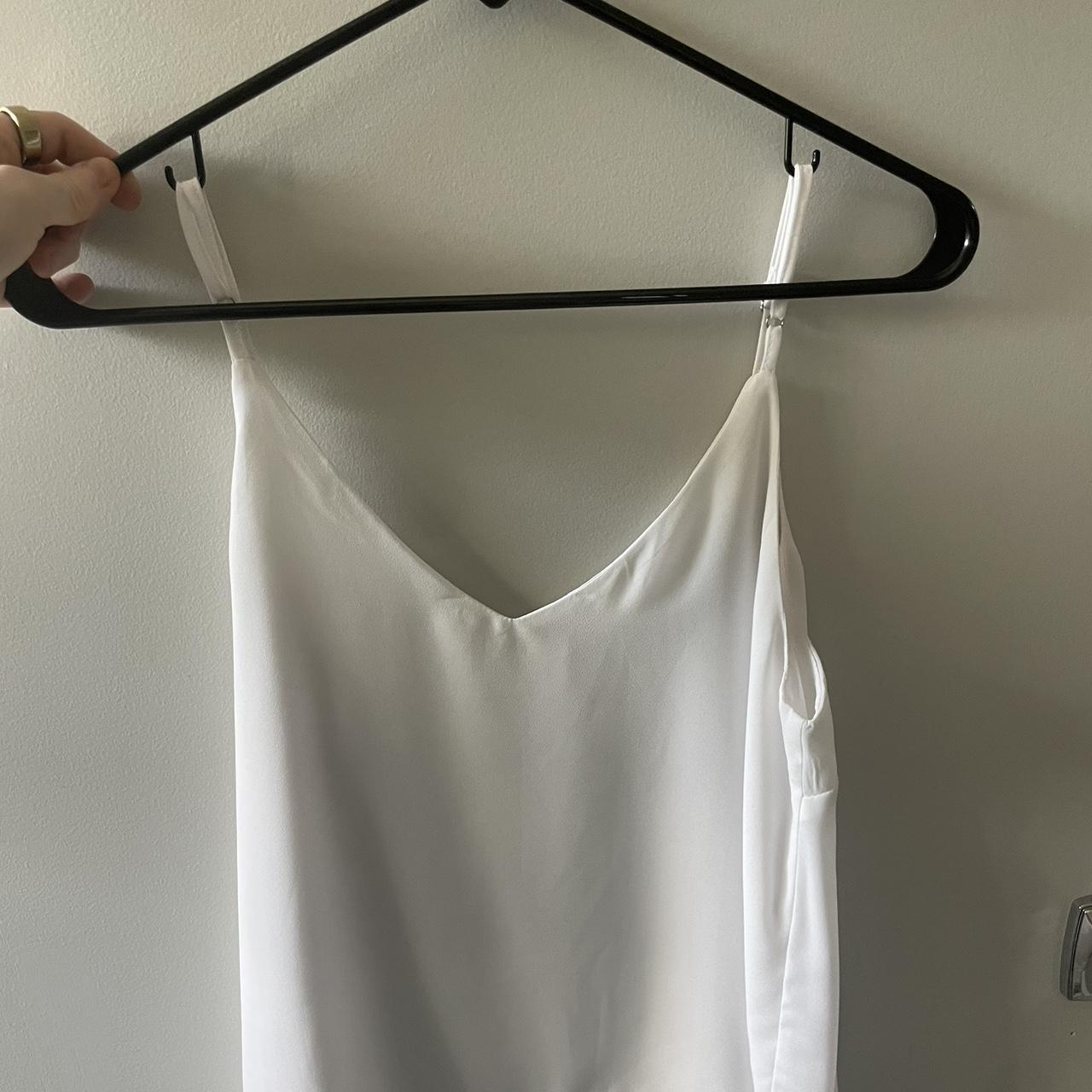 Lulus white silk blouse. Perfect for fancy dinners... - Depop