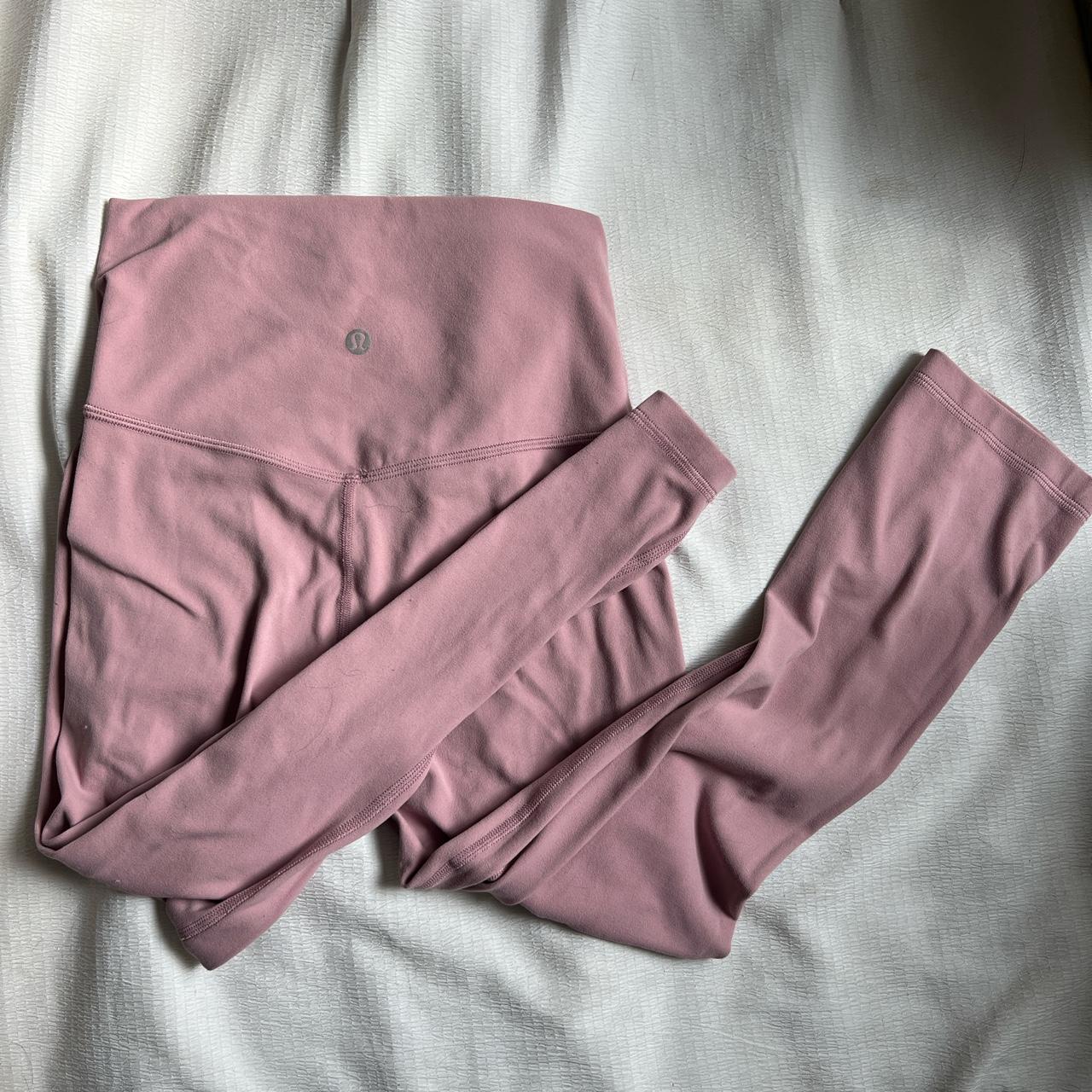 Pink Lululemon leggings - size 4 Only worn twice.... - Depop