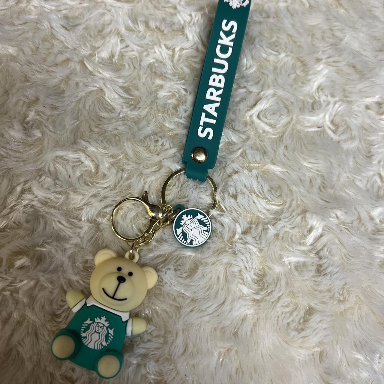 Starbucks teddy bear keychain - lightweight -never... - Depop