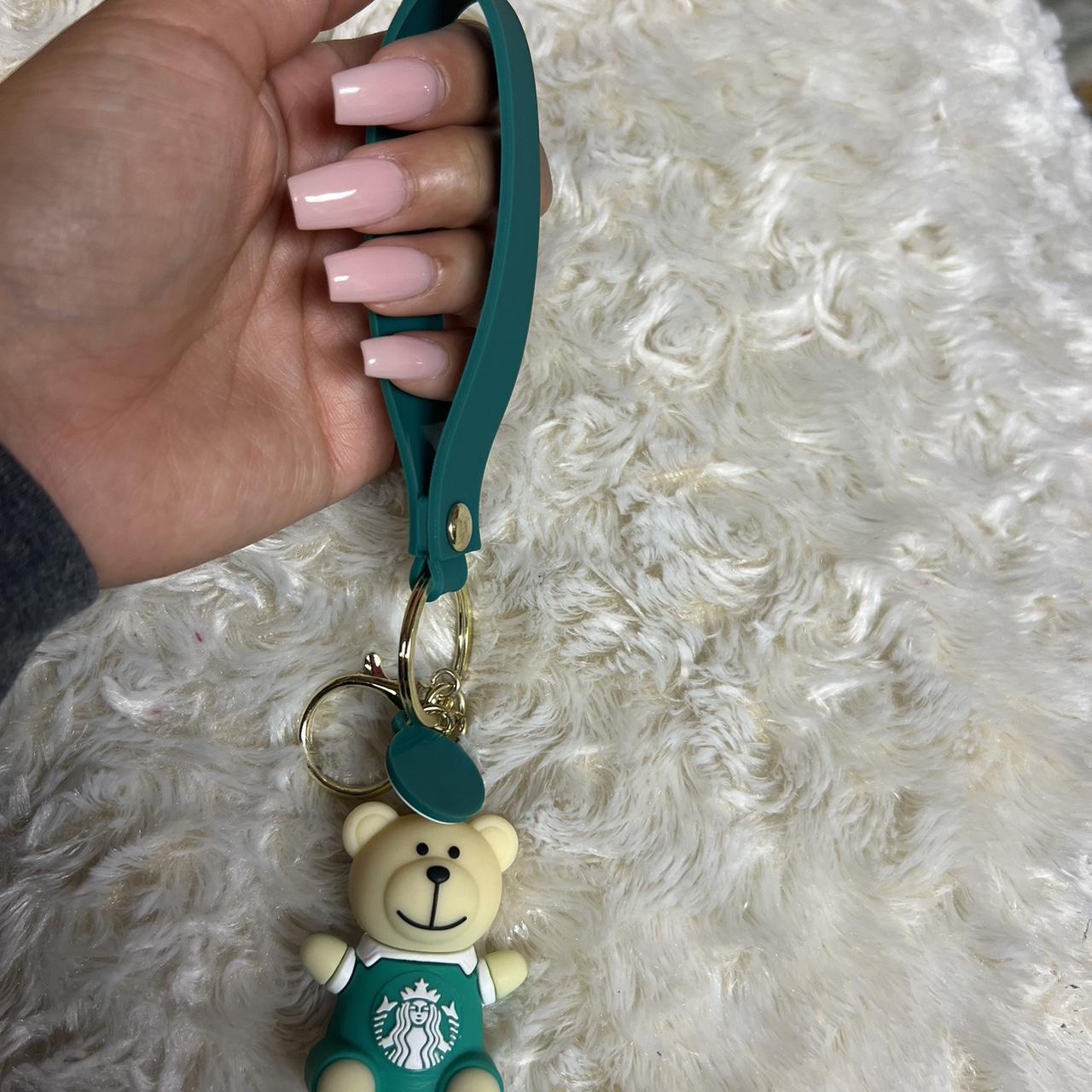 Starbucks teddy bear keychain - lightweight -never... - Depop
