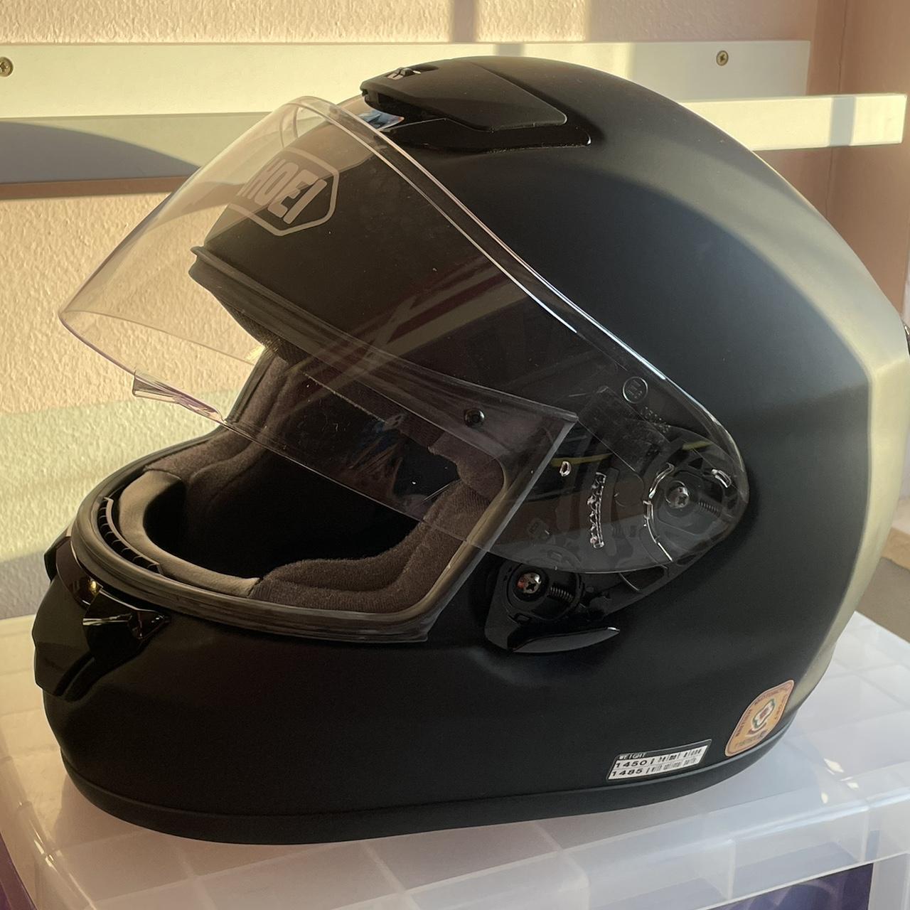 Shoei black motorbike helmet - Size XL Comes with... - Depop