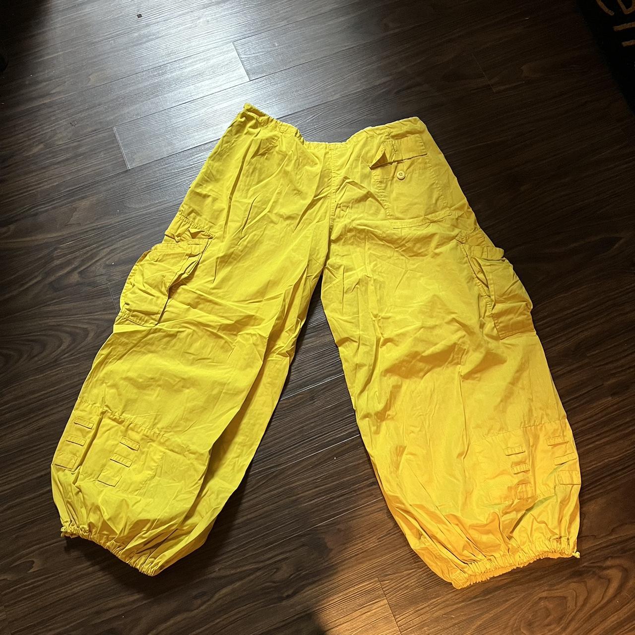 vintage wide leg ufo rave pants 40 inch waist but... - Depop