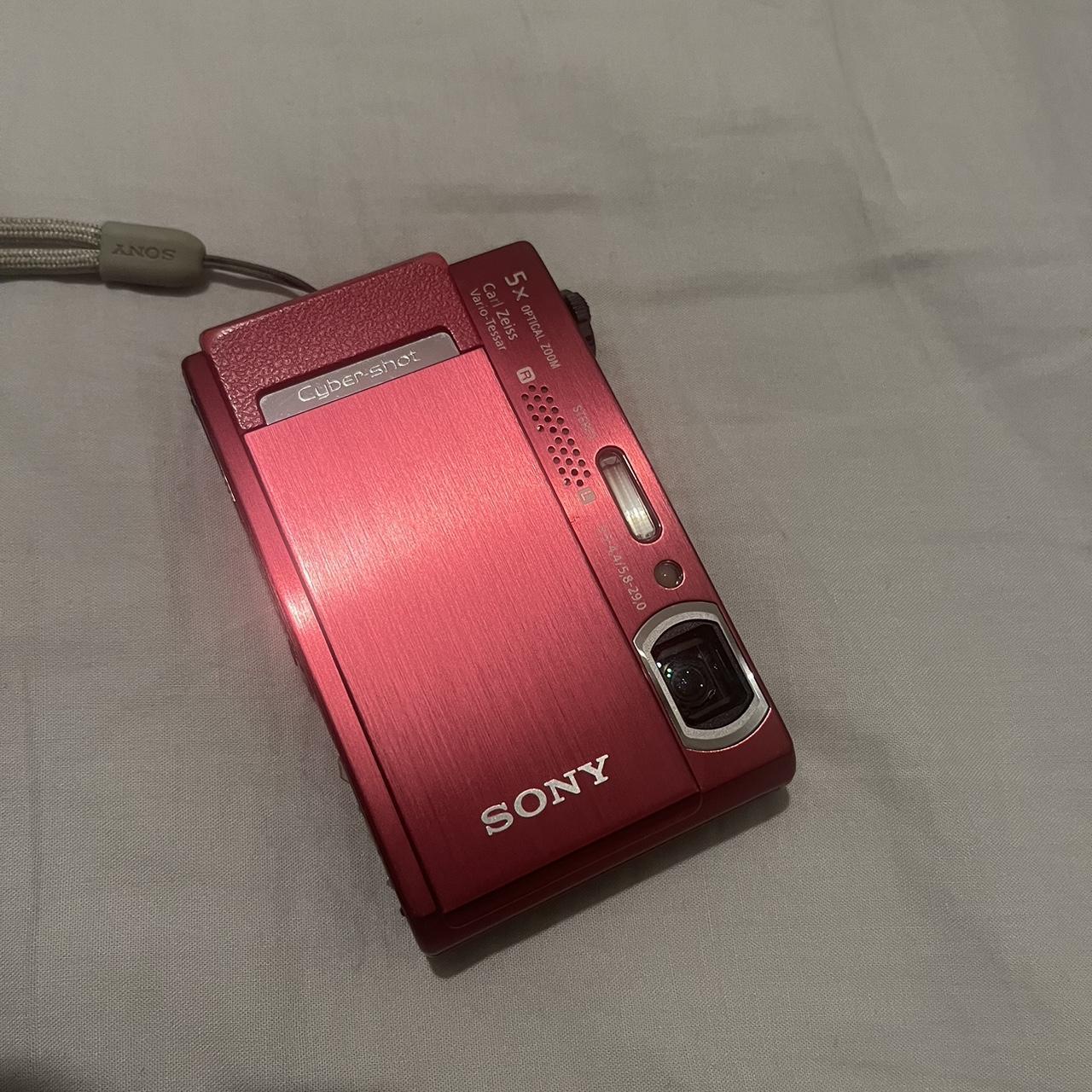 Pink digital camera • SONY CYBERSHOT DSC T500... - Depop