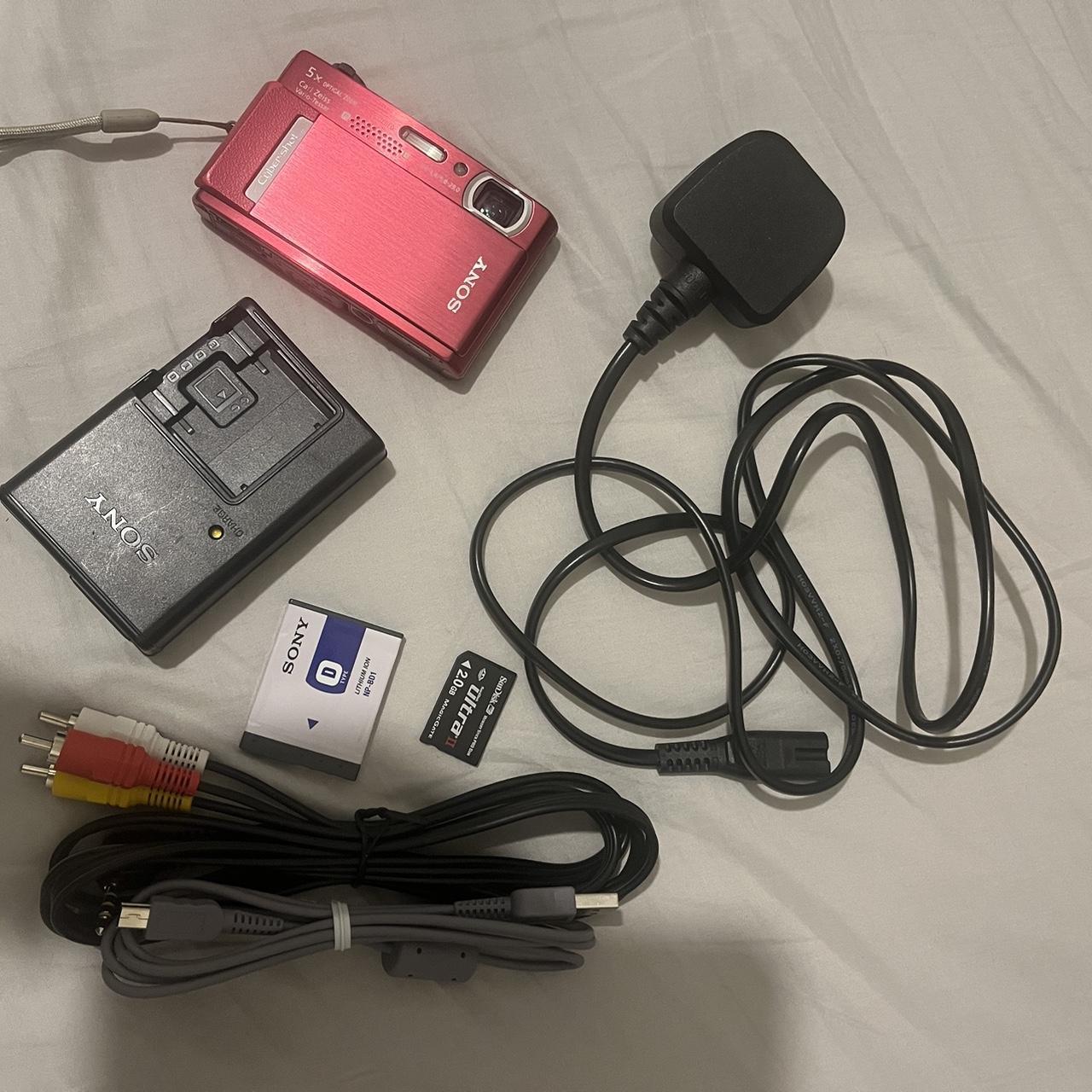 Pink digital camera • SONY CYBERSHOT DSC T500... - Depop