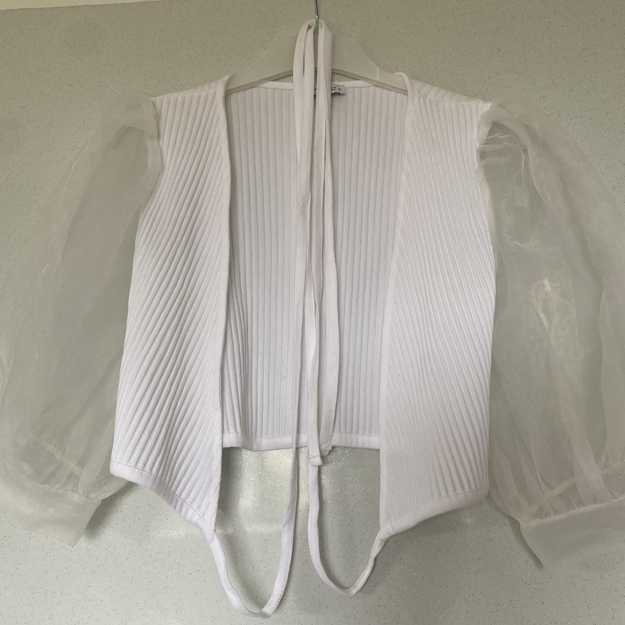 Zara puffy sleeve wrap round top Only worn once... - Depop