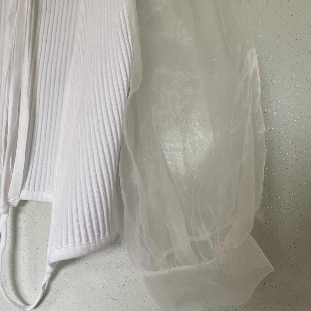 Zara puffy sleeve wrap round top Only worn once... - Depop