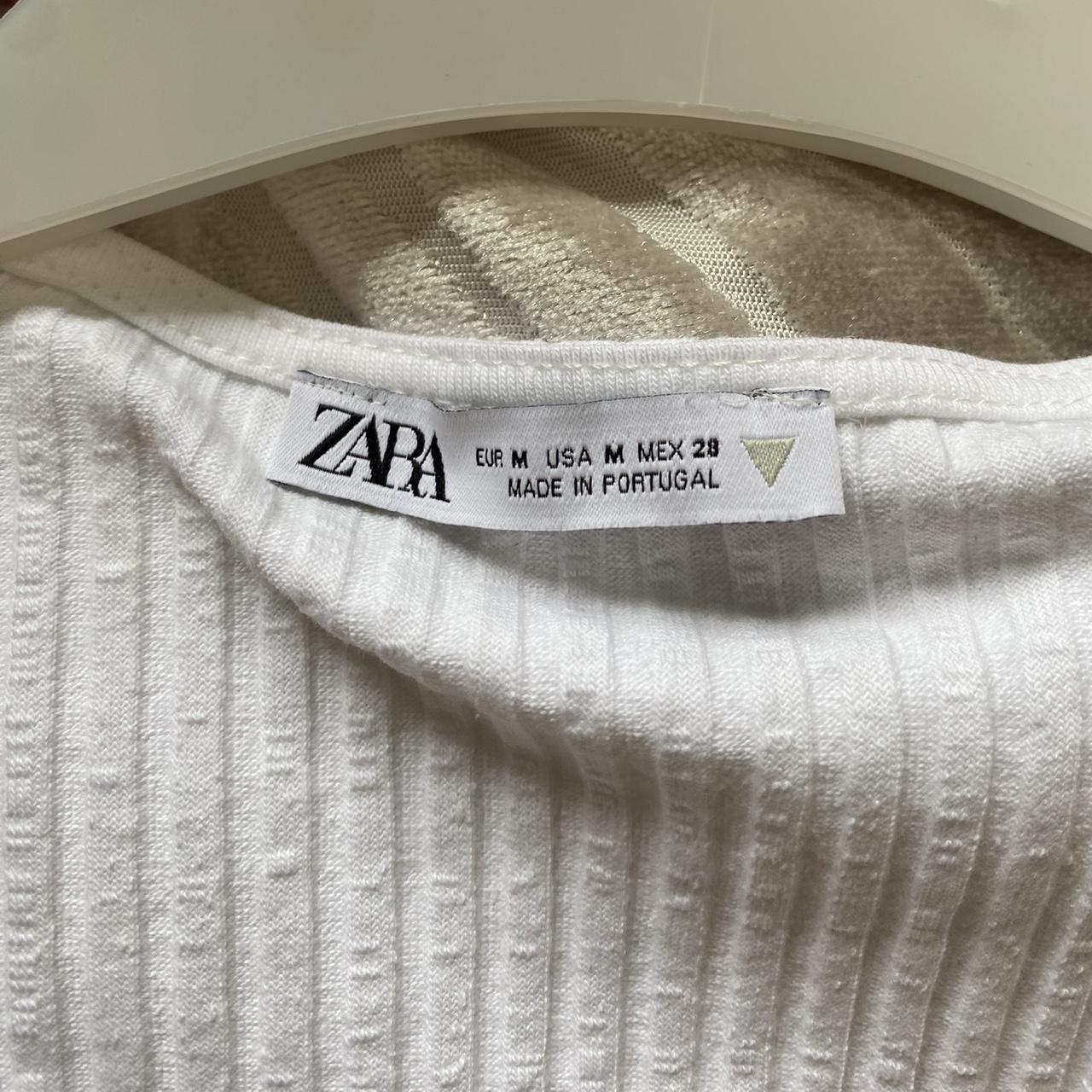 Zara puffy sleeve wrap round top Only worn once... - Depop