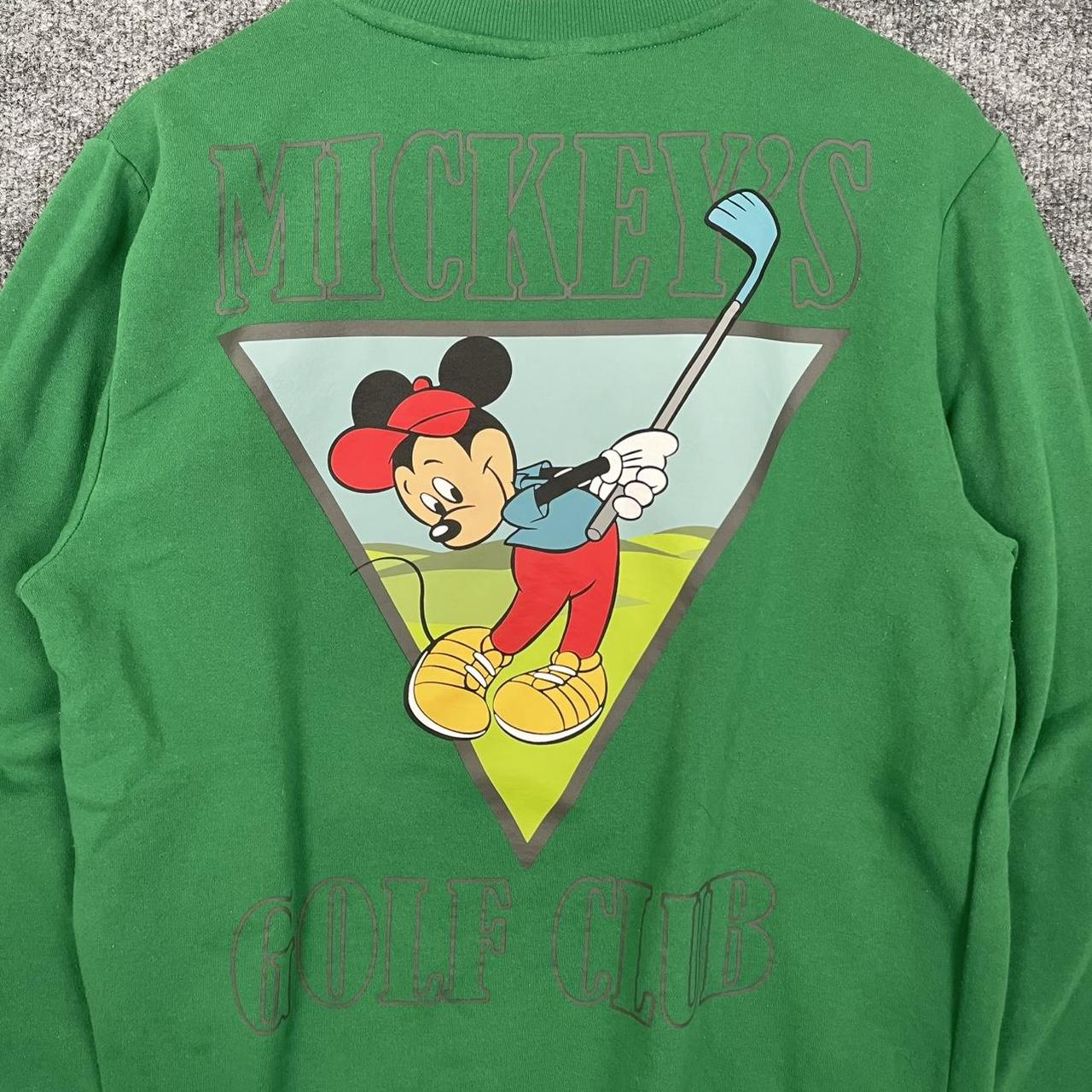 Green Mickey Mouse Golf Club crewneck sweatshirt... | Depop