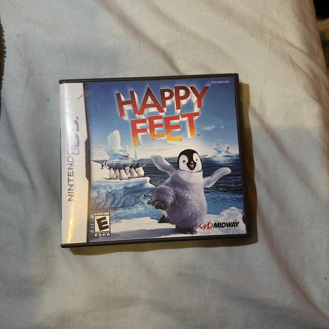 Happy Feet Nintendo DS Game, comes with case, barely... - Depop