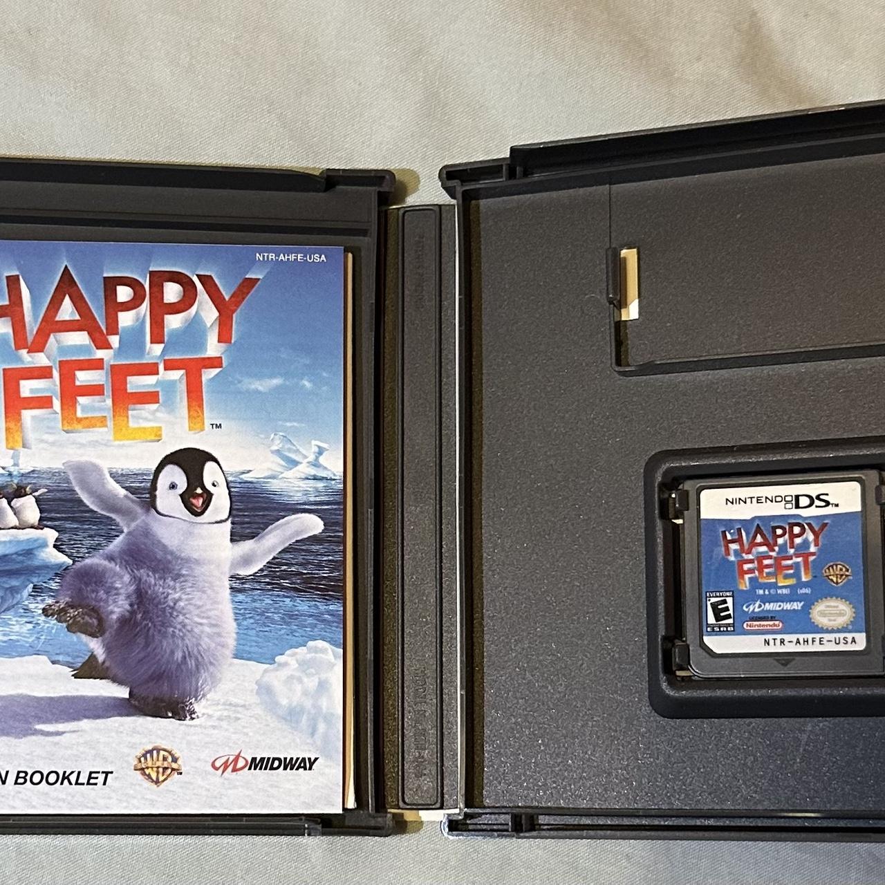Happy Feet Nintendo DS Game, comes with case, barely... - Depop
